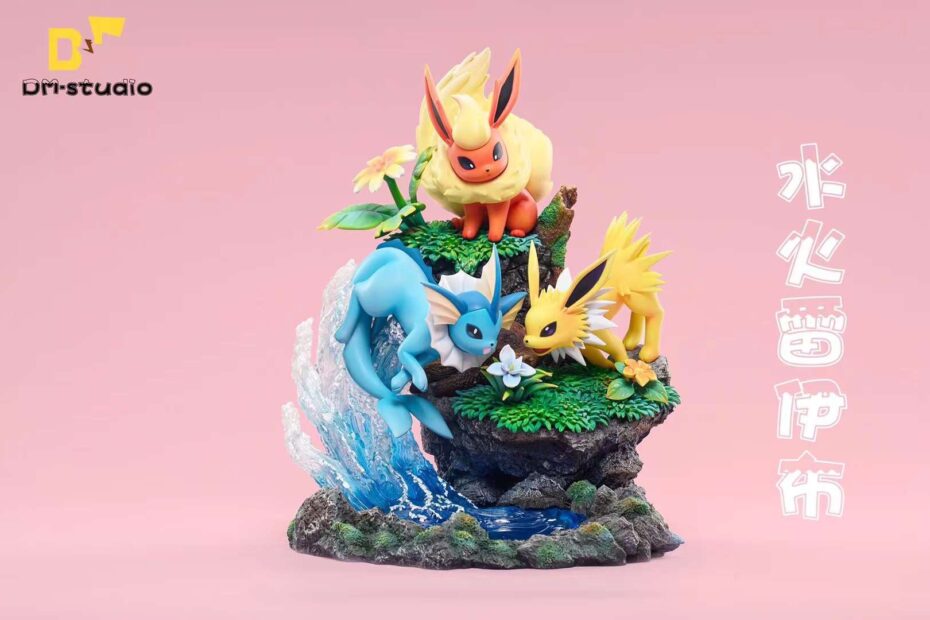 Pokemon – Fire Water Thunder Eevee Family – DM Studio – Darko Store